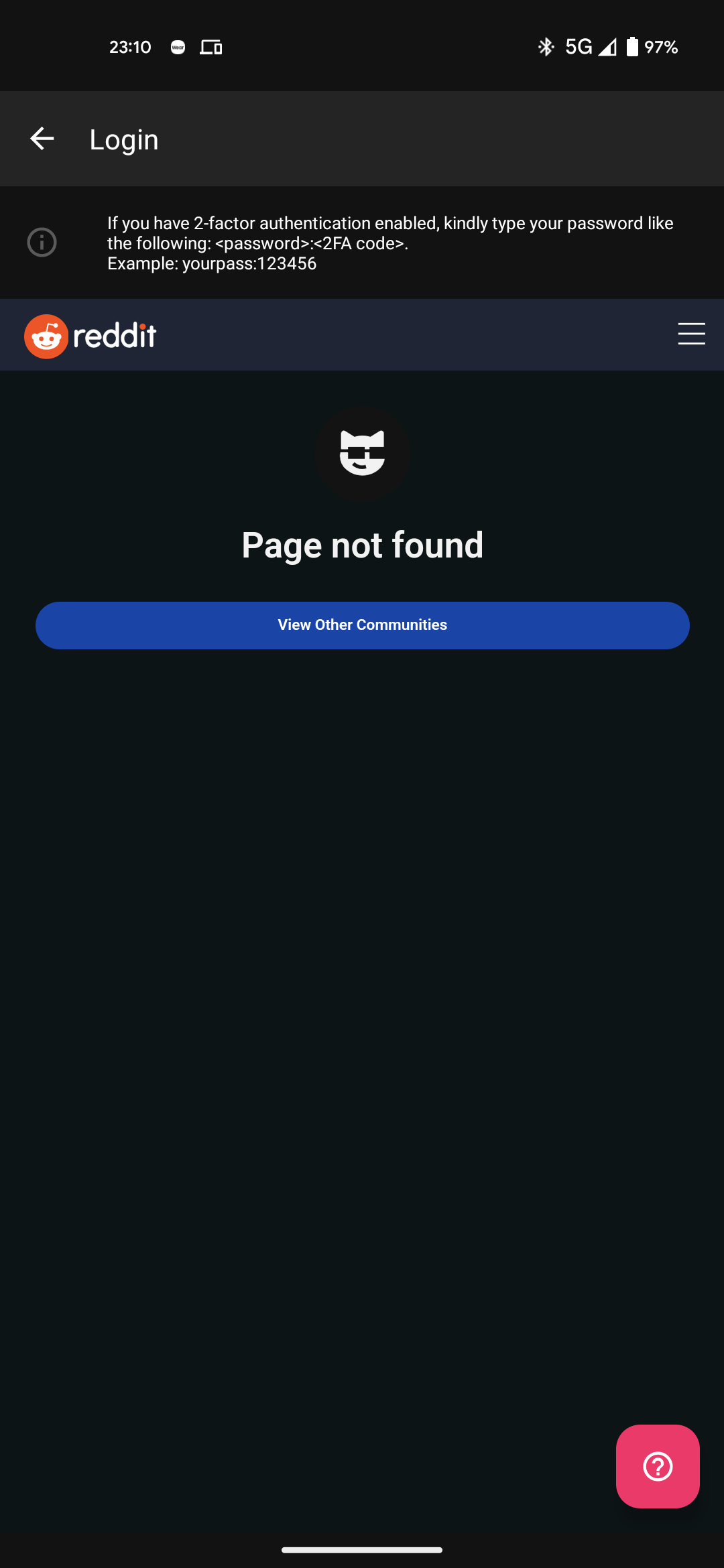 Can't login at all · Issue #1560 · Docile-Alligator/Infinity-For-Reddit · GitHub