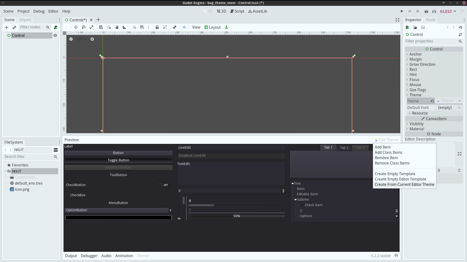 Godot Editor memory leak and freeze on editing Editor theme color · Issue #44943 · godotengine ...