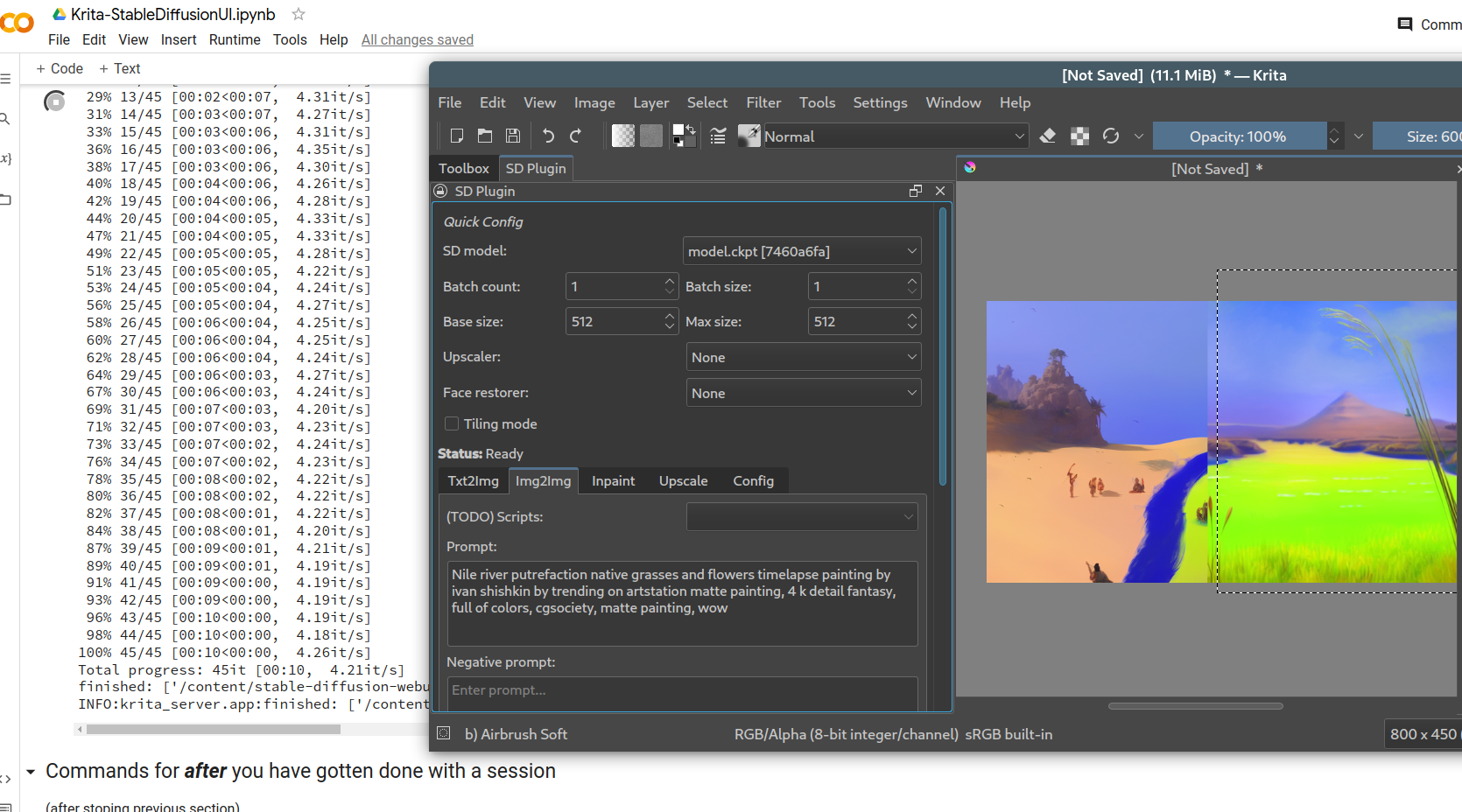 Krita-StableDiffusion-WebUI-Colab: A Jupyter Notebook repository from ...