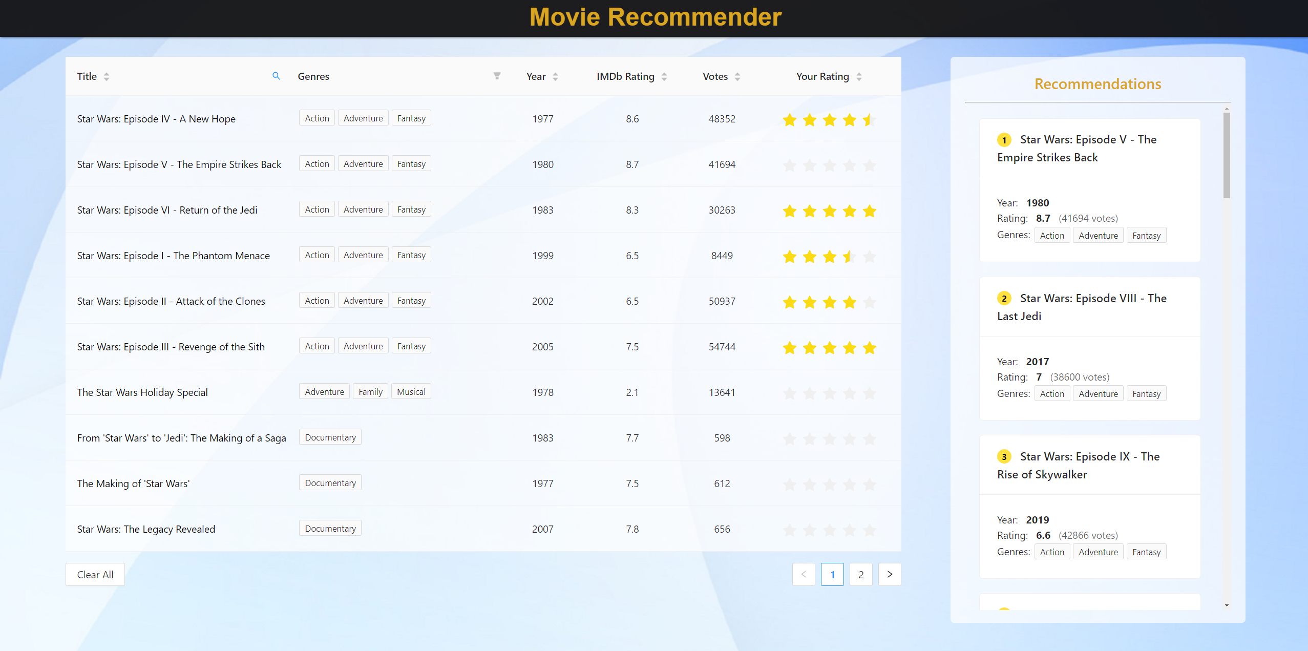GitHub - TsiarasKon/MovieRecommender: A movie recommender using ...