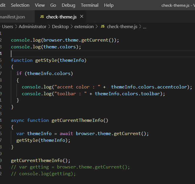 Would like to suggest making the extension appear dark/light mode ...
