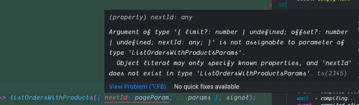 Pageparams Not Passed To Queryfn On Generated Useinfinitequery · Issue 557 · Orval Labsorval