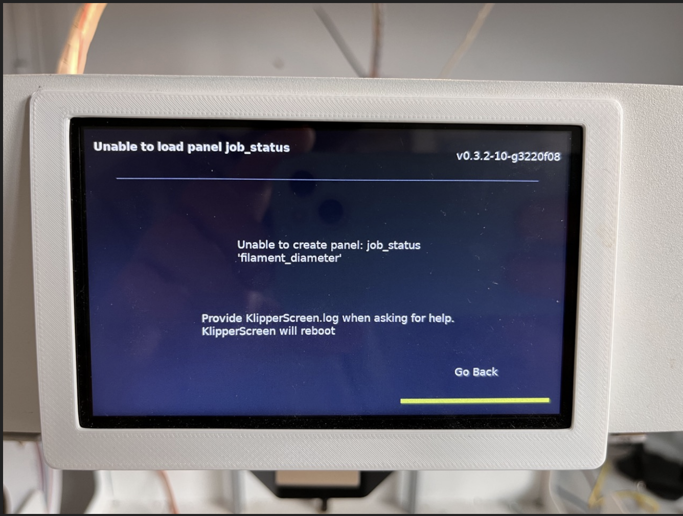 Unable to load panel after update · Issue #925 · KlipperScreen/KlipperScreen · GitHub