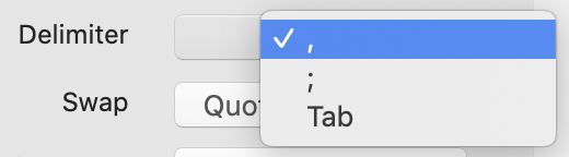 [Feature Request] allow different delimiter when exporting as CSV · Issue #1930 · TablePlus ...