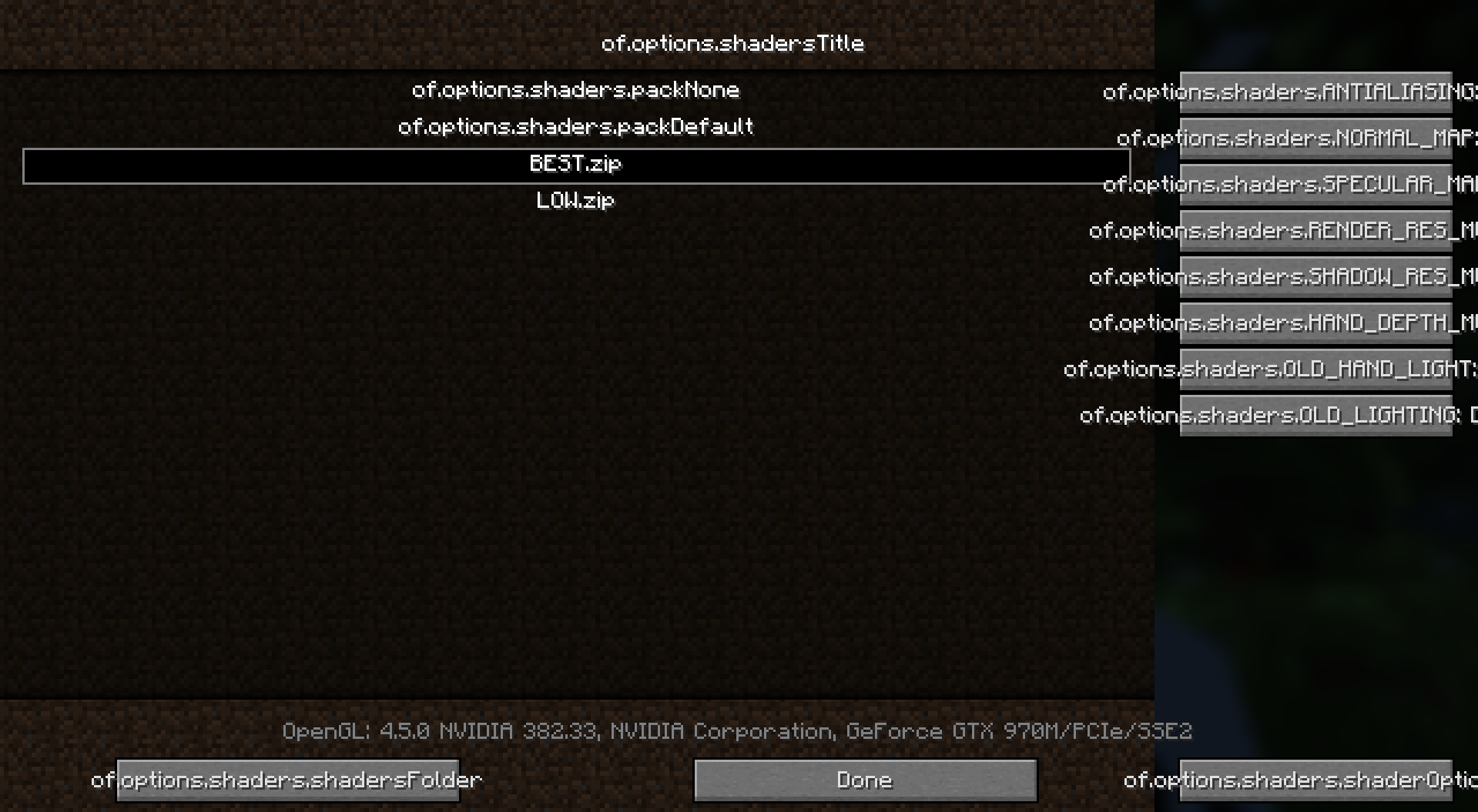 Changing Shaders Causes... · Issue #711 · sp614x/optifine · GitHub