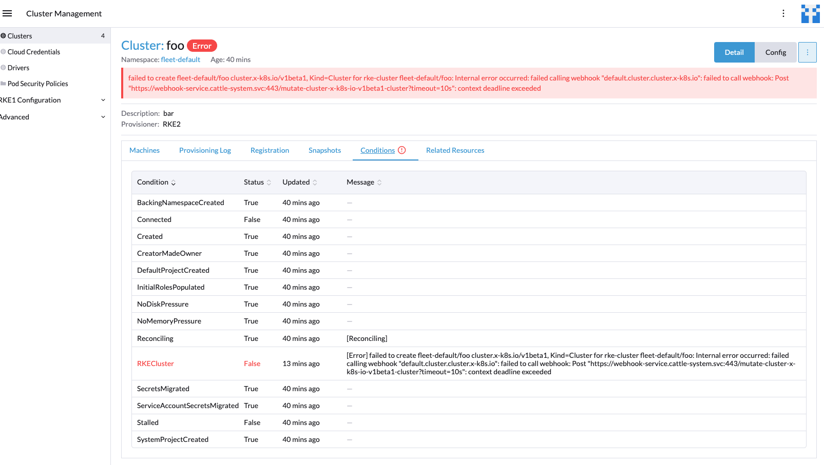 [BUG] Fail to provision custom downstream cluster using rke2 on a fresh 2.7.0 install · Issue ...
