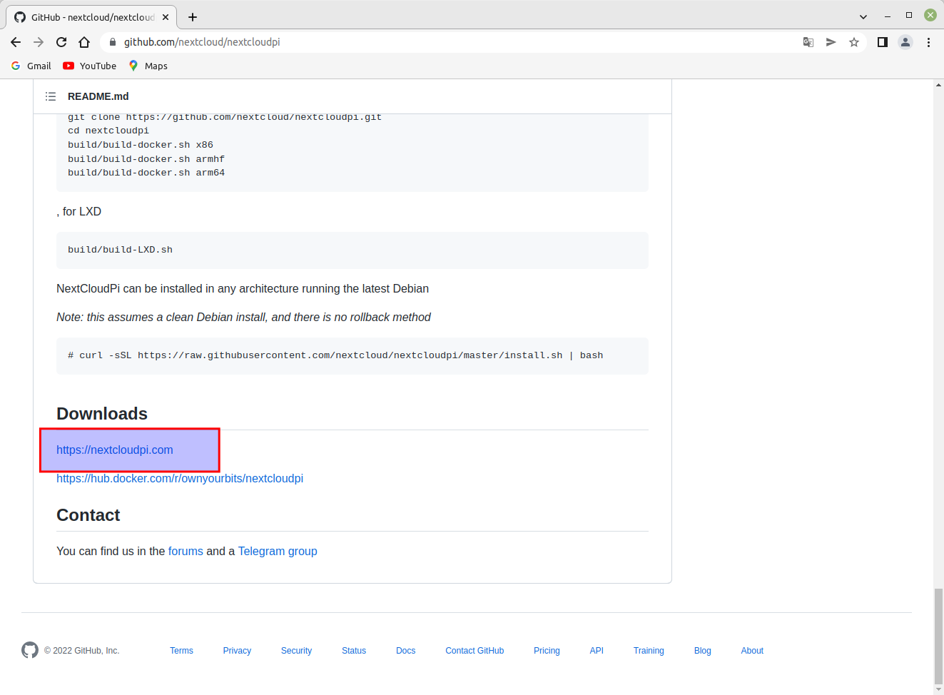 Broken link on NC forum · Issue #1491 · nextcloud/nextcloudpi · GitHub