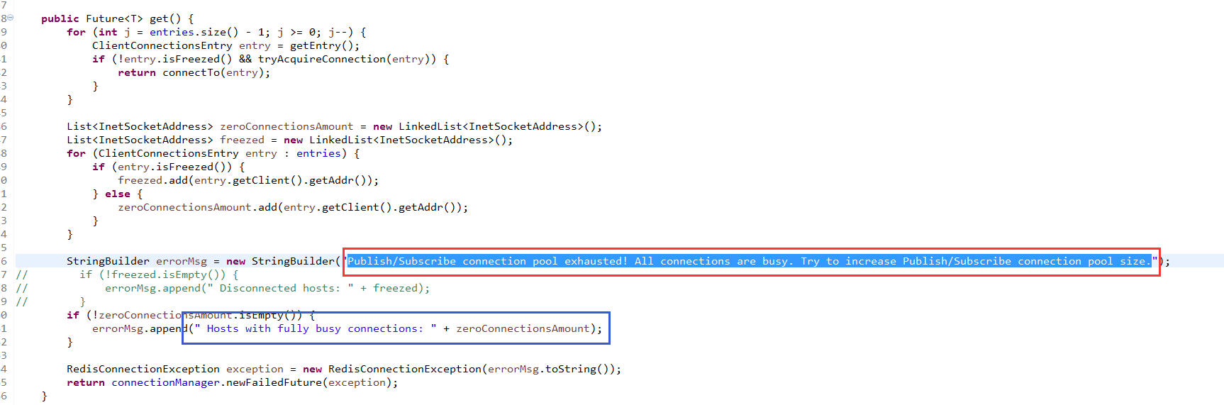 出现了Publish/Subscribe connection pool exhausted!异常 · Issue #1256 · redisson/redisson · GitHub