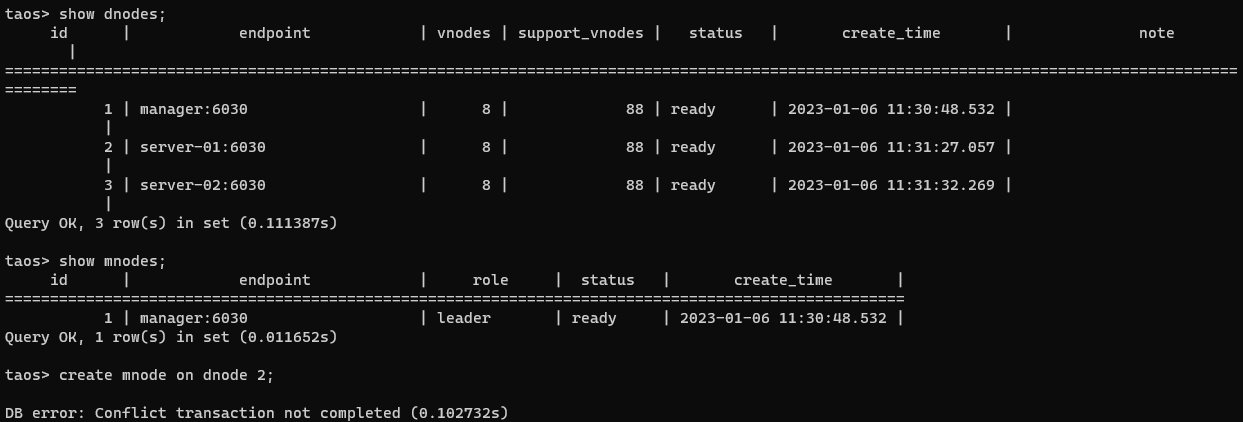 3022 Create Mnode Execution Stuck · Issue 19340 · Taosdatatdengine · Github