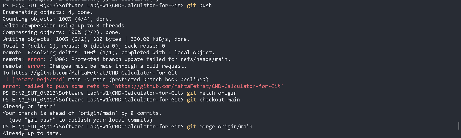 GitHub - MahtaFetrat/CMD-Calculator-for-Git: A simple command line app developed to demonstrate ...