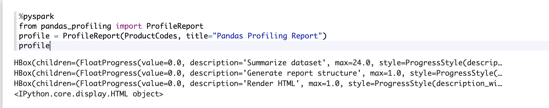 How can I make it work in Zeppelin · Issue #495 · ydataai/ydata-profiling · GitHub