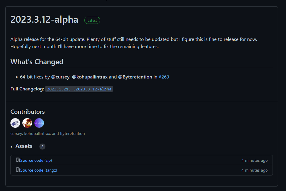 no download for the compiled, non-source code version of the alpha? · Issue #277 · cursey/kanan ...