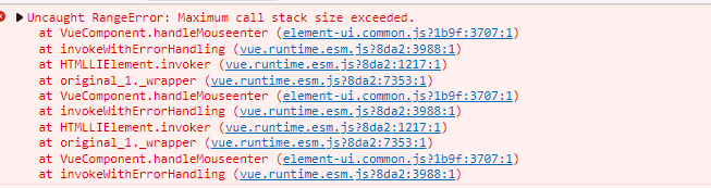 After the [bug report] menu component is encapsulated, infinite recursion will occur under the ...