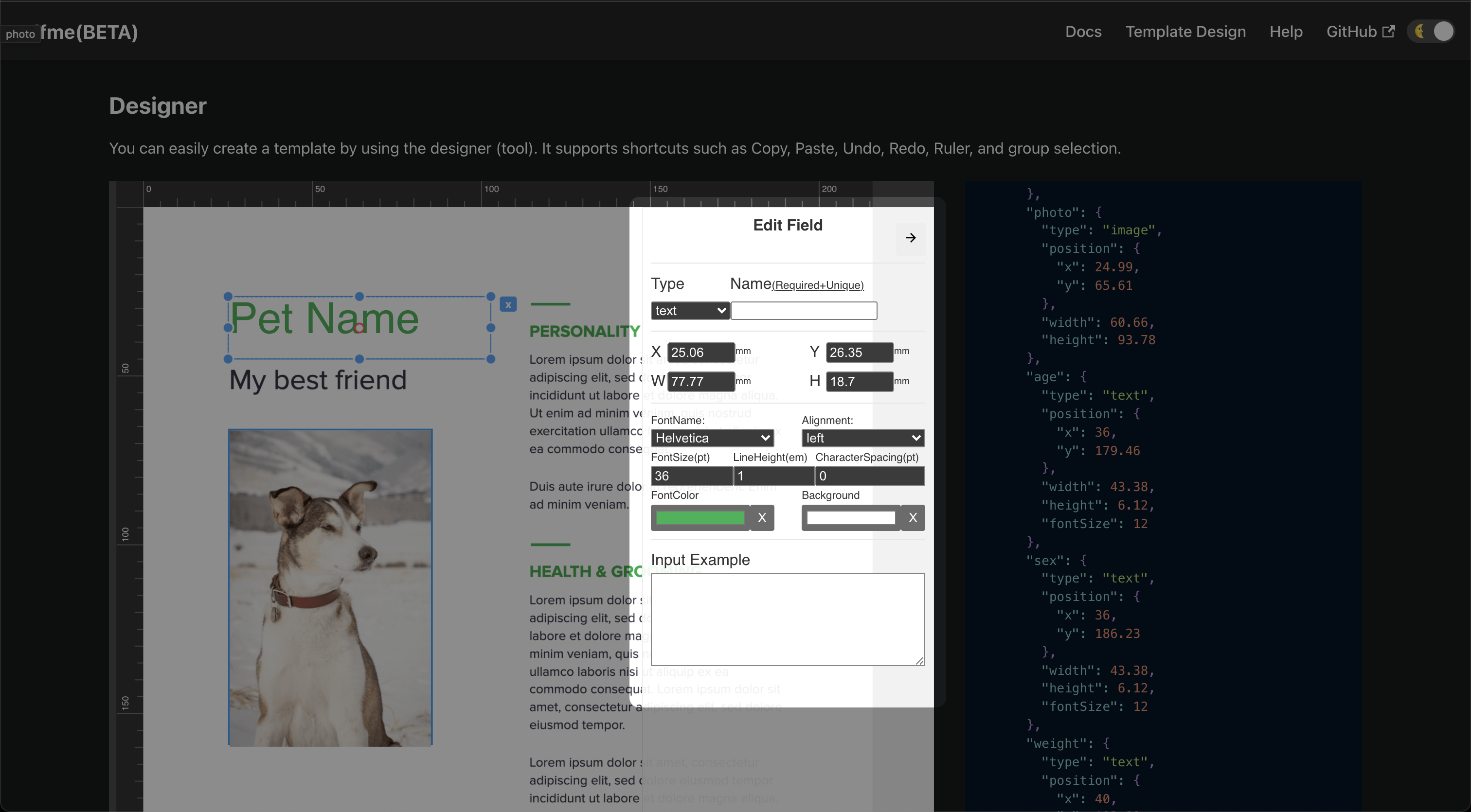 In dark mode, the sidebar text is white and will not be displayed. · Issue #14 · pdfme/pdfme ...