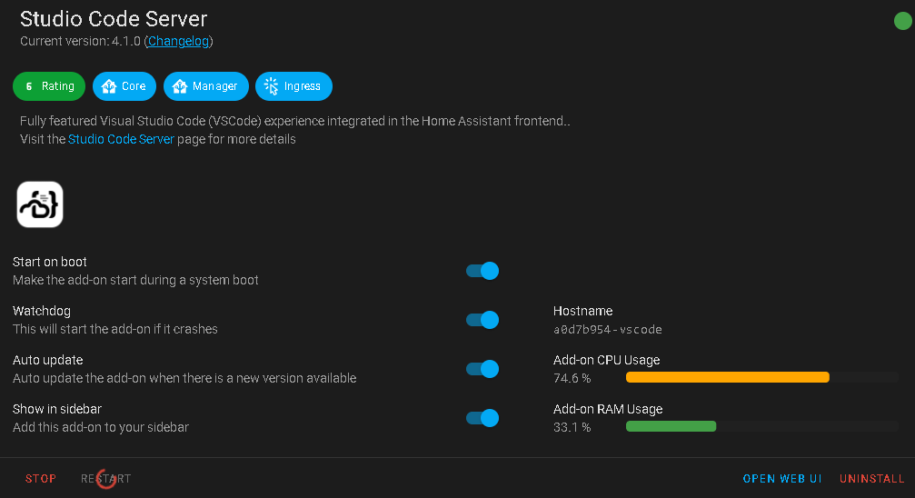 High CPU/Memory Exaustion · Issue #401 · hassio-addons/addon-vscode ...