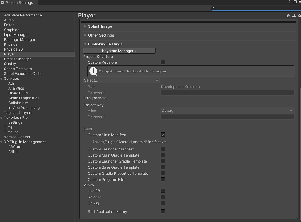 Where can I find the Android manifest? · Issue #773 · Unity-Technologies/arfoundation-samples ...