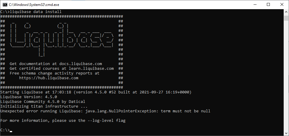 java.lang.IllegalStateException: context 'docker' already exists · Issue #17 · liquibase ...