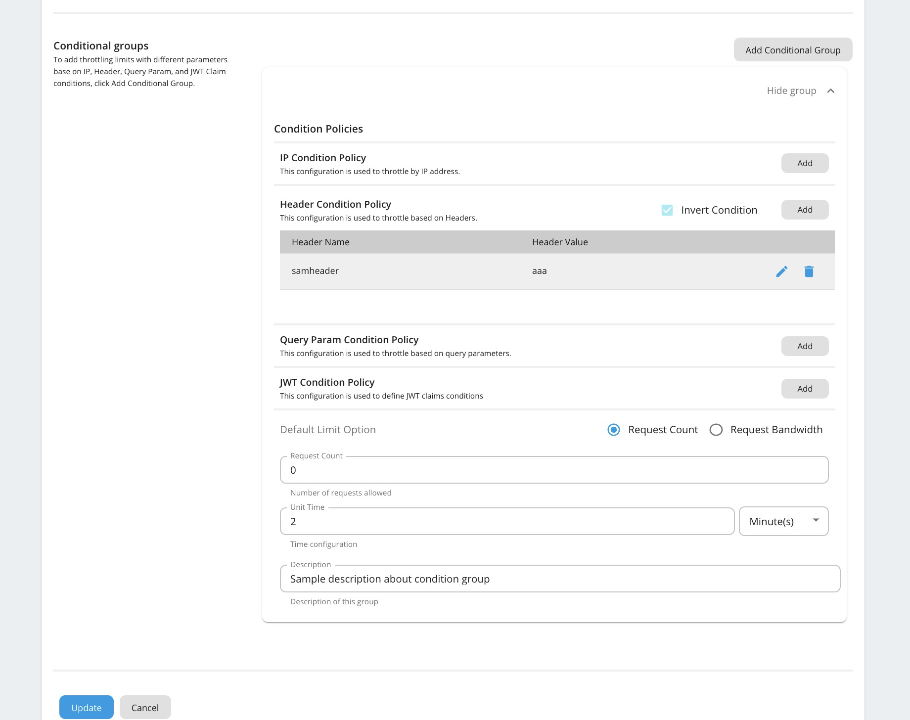 Advanced throttle policies with conditional group · Issue #10736 · wso2/product-apim · GitHub