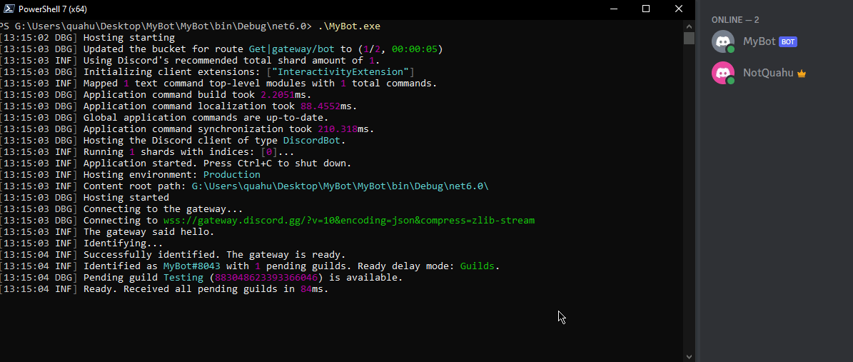 Discord bot not going offline when disconnecting · Issue #2569 · discord-net/Discord.Net · GitHub