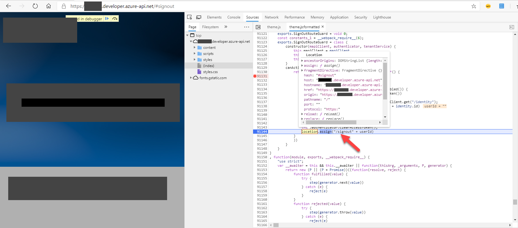 Unable to sign out in managed developer portal properly · Issue #768 ...