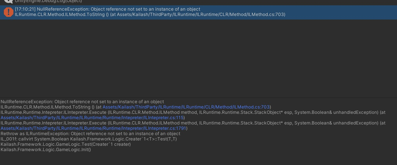 返回在函数创建的一个泛型变量， 该变量会有问题 · Issue #400 · Ourpalm/ILRuntime · GitHub