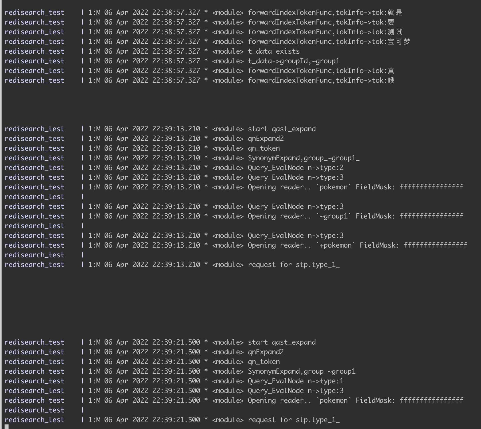 Synonym not working with Chinese · Issue #2698 · RediSearch/RediSearch · GitHub
