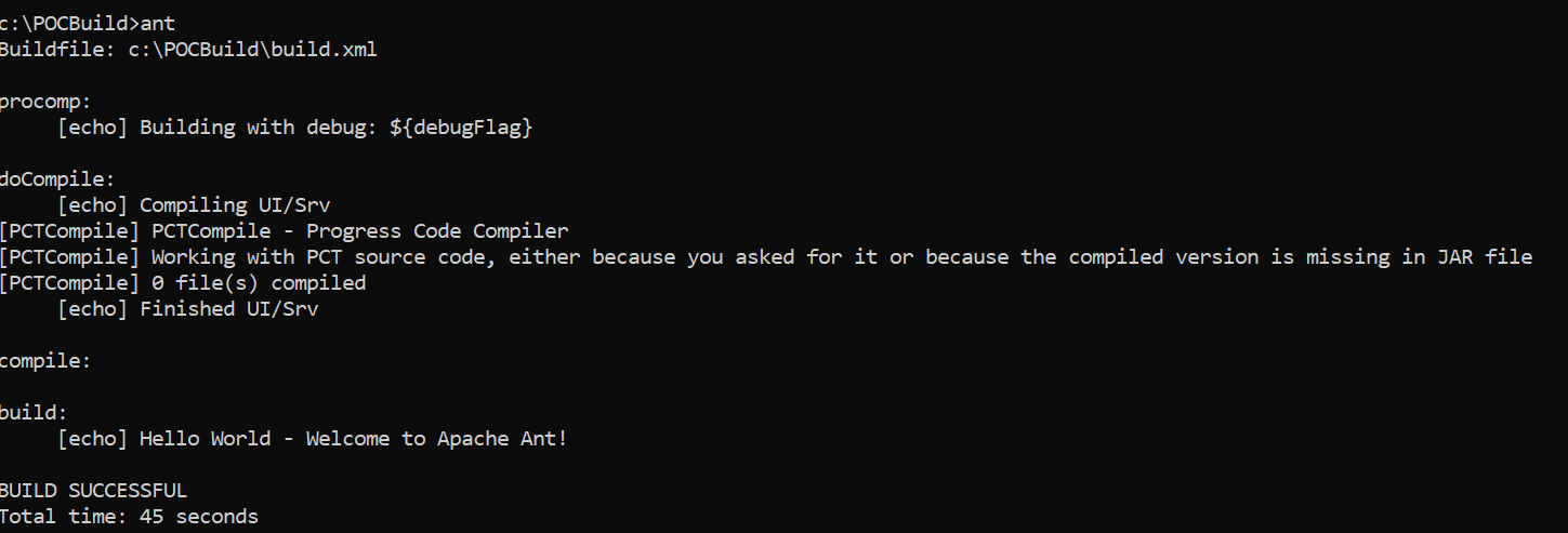 Working with PCT source code, either because you asked for it or because the compiled version is ...