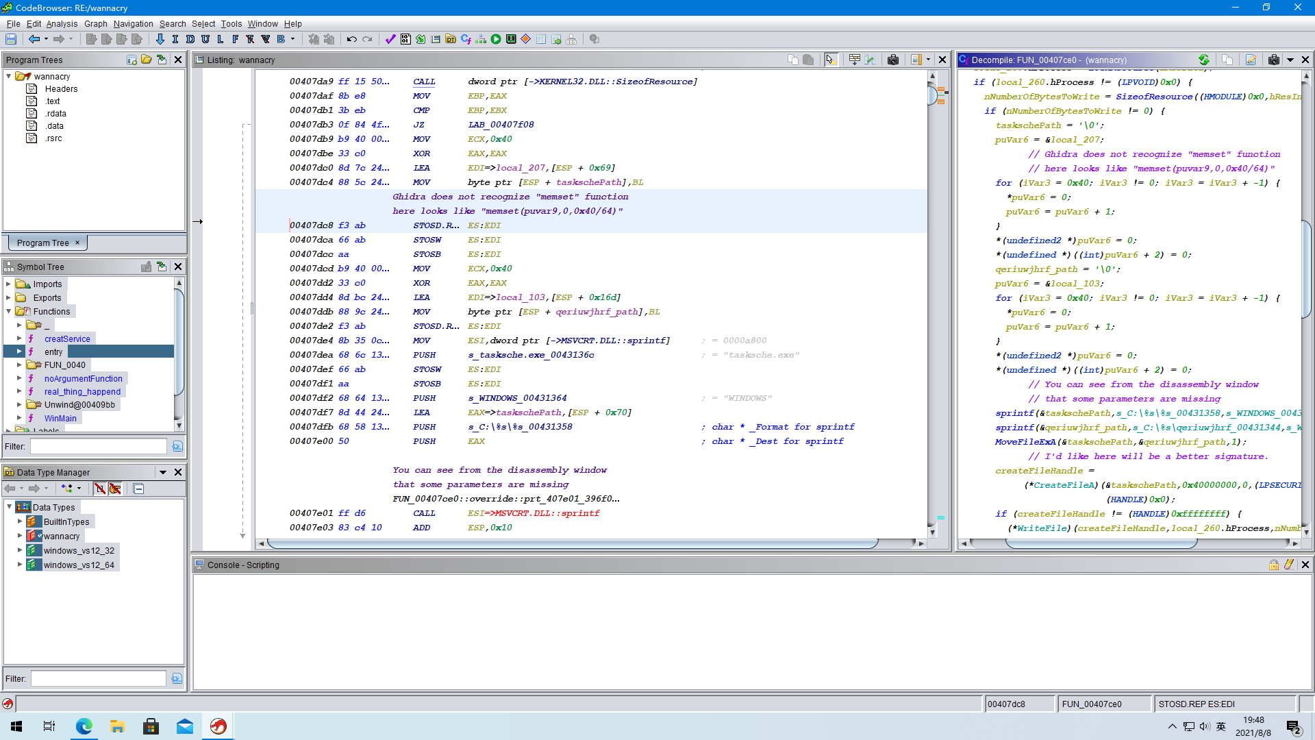 Request improved decompiler ,WinMain(main,DriverEntry) function ...