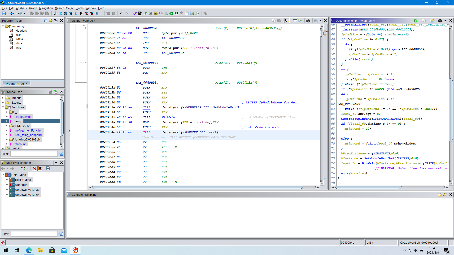 Request improved decompiler ,WinMain(main,DriverEntry) function ...