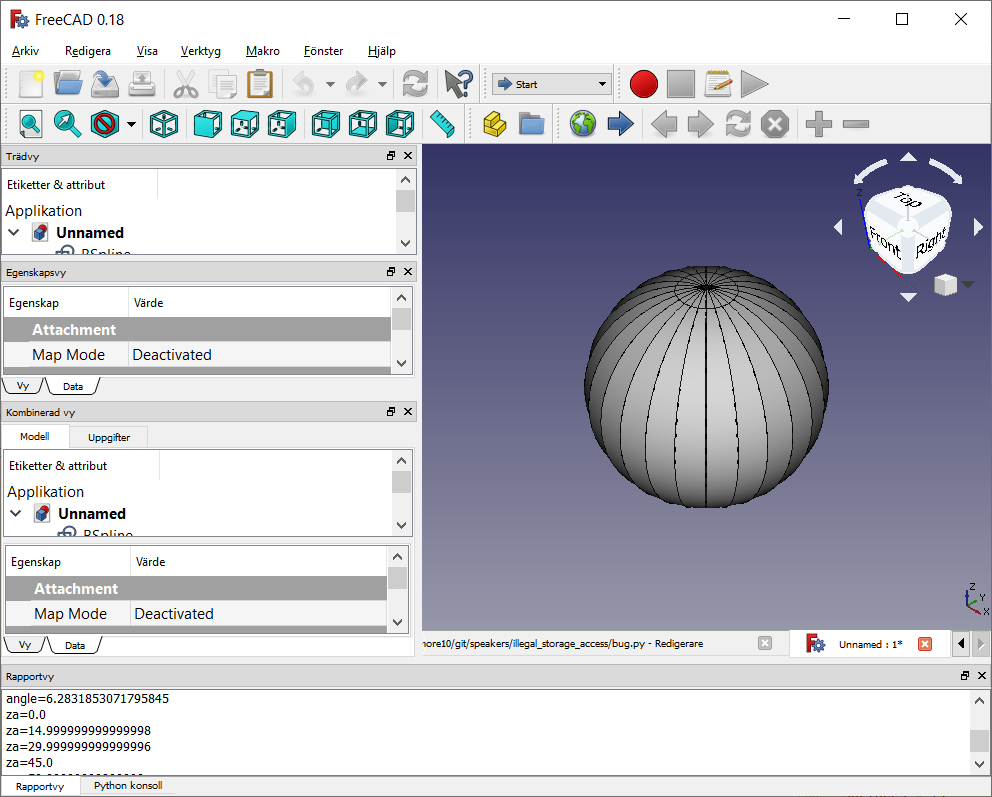 Illegal storage access! in Part.makeRuledSurface · Issue #8116 · FreeCAD/FreeCAD · GitHub