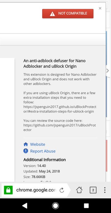 Nano Defender not compatible with Yandex Android · Issue #169 · NanoAdblocker/NanoCore · GitHub