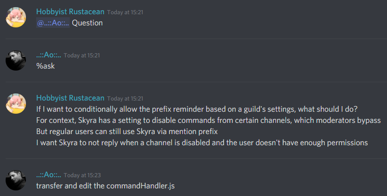 Shouldn't reply to @mentions in disabled channels. · Issue #436 · skyra ...