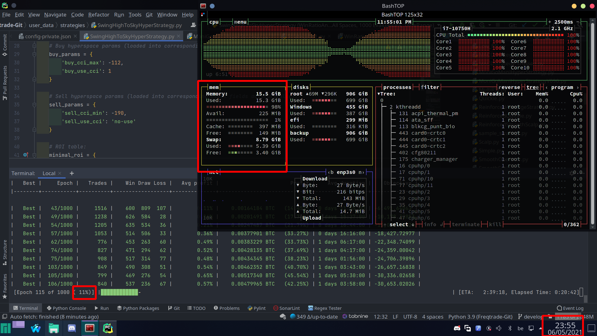 🐞 Bug - HyperOpt Memory Leak - `TerminatedWorkerError` with exit code `SIGKILL(-9), ERROR 1 ...