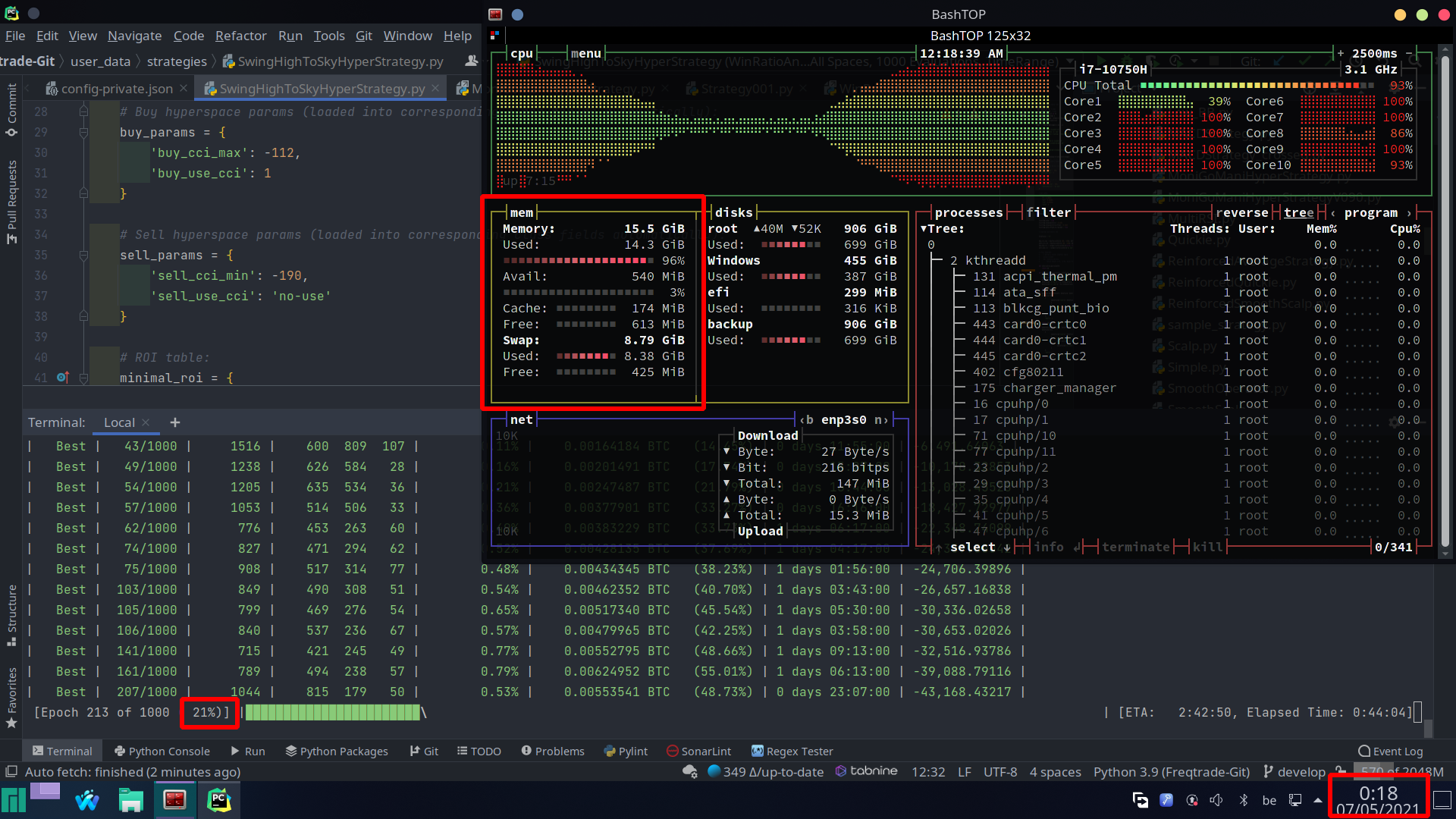 🐞 Bug - HyperOpt Memory Leak - `TerminatedWorkerError` with exit code `SIGKILL(-9), ERROR 1 ...