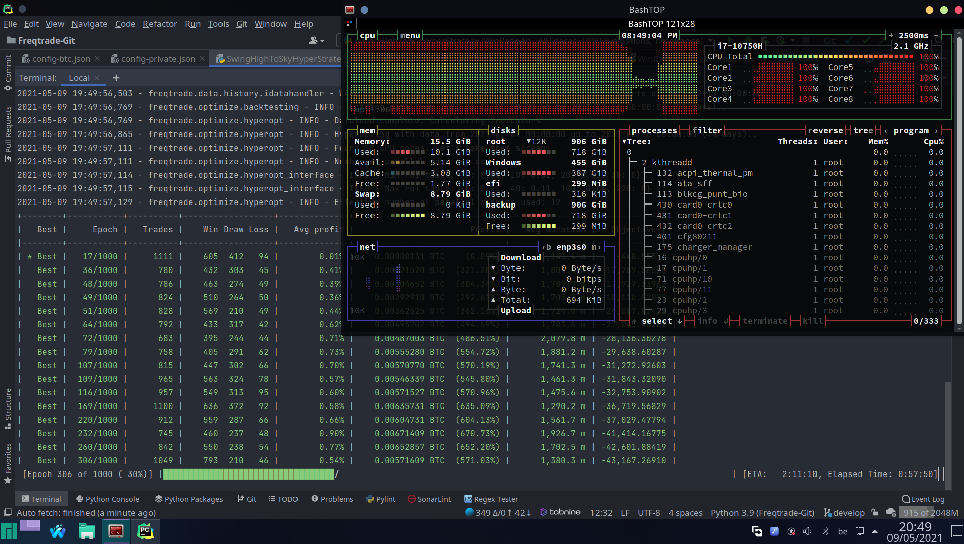 🐞 Bug - HyperOpt Memory Leak - `TerminatedWorkerError` with exit code `SIGKILL(-9), ERROR 1 ...