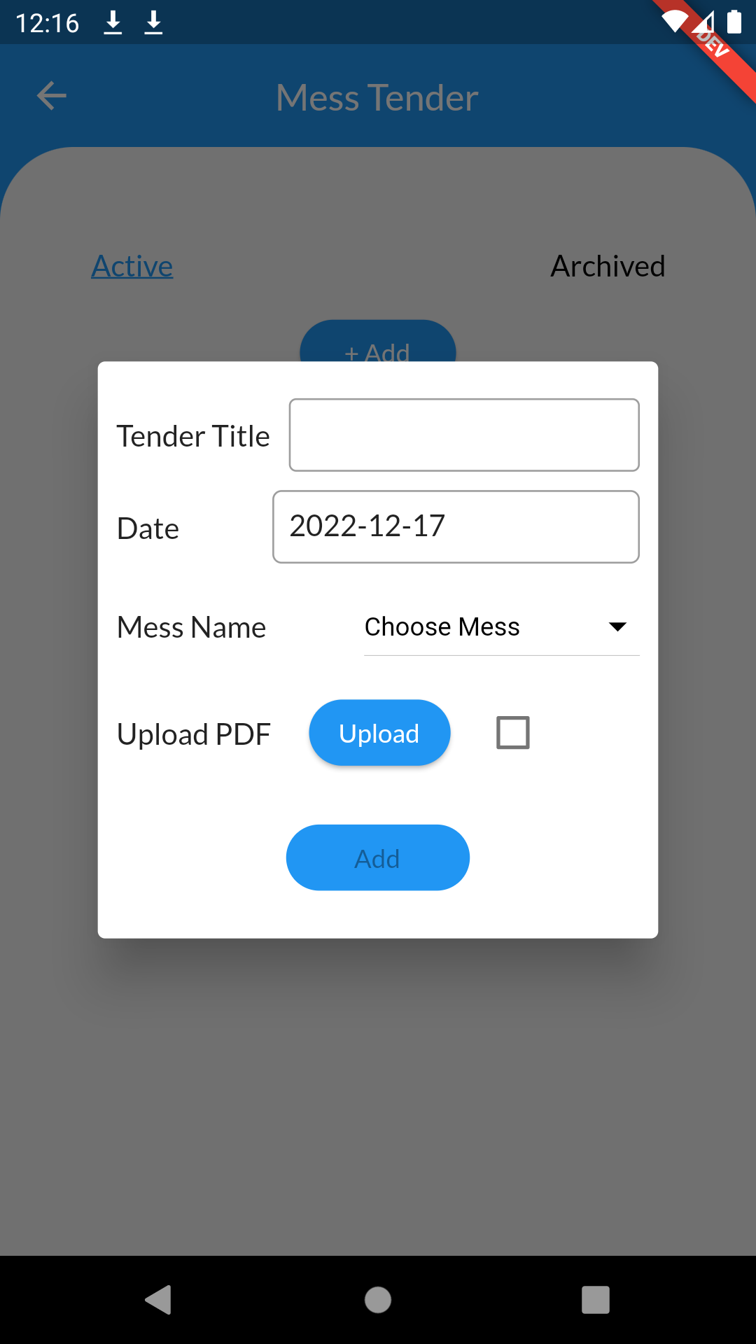 Mess MOM and Tender Date picker doesnot work correctly · Issue #98 · iraapp/ira · GitHub