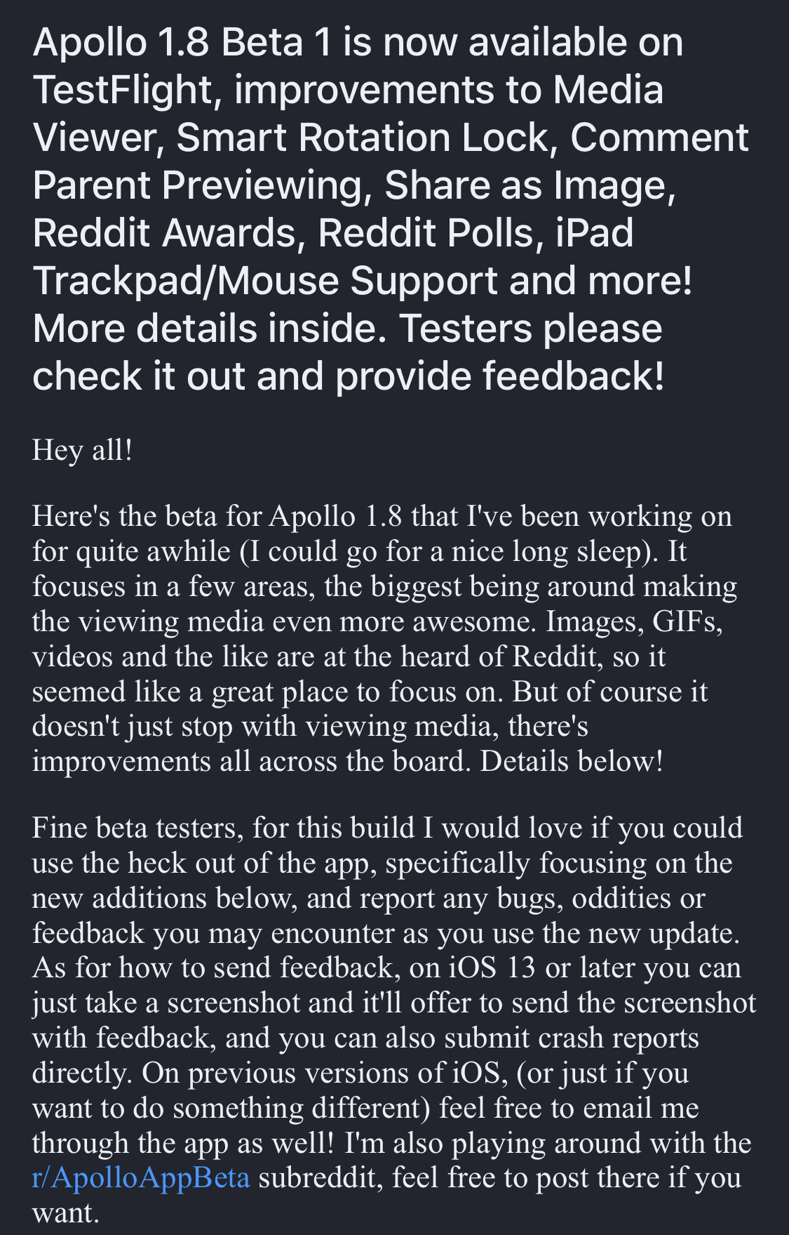 Some posts display in a serif font · Issue #704 · christianselig/apollo-bugs · GitHub
