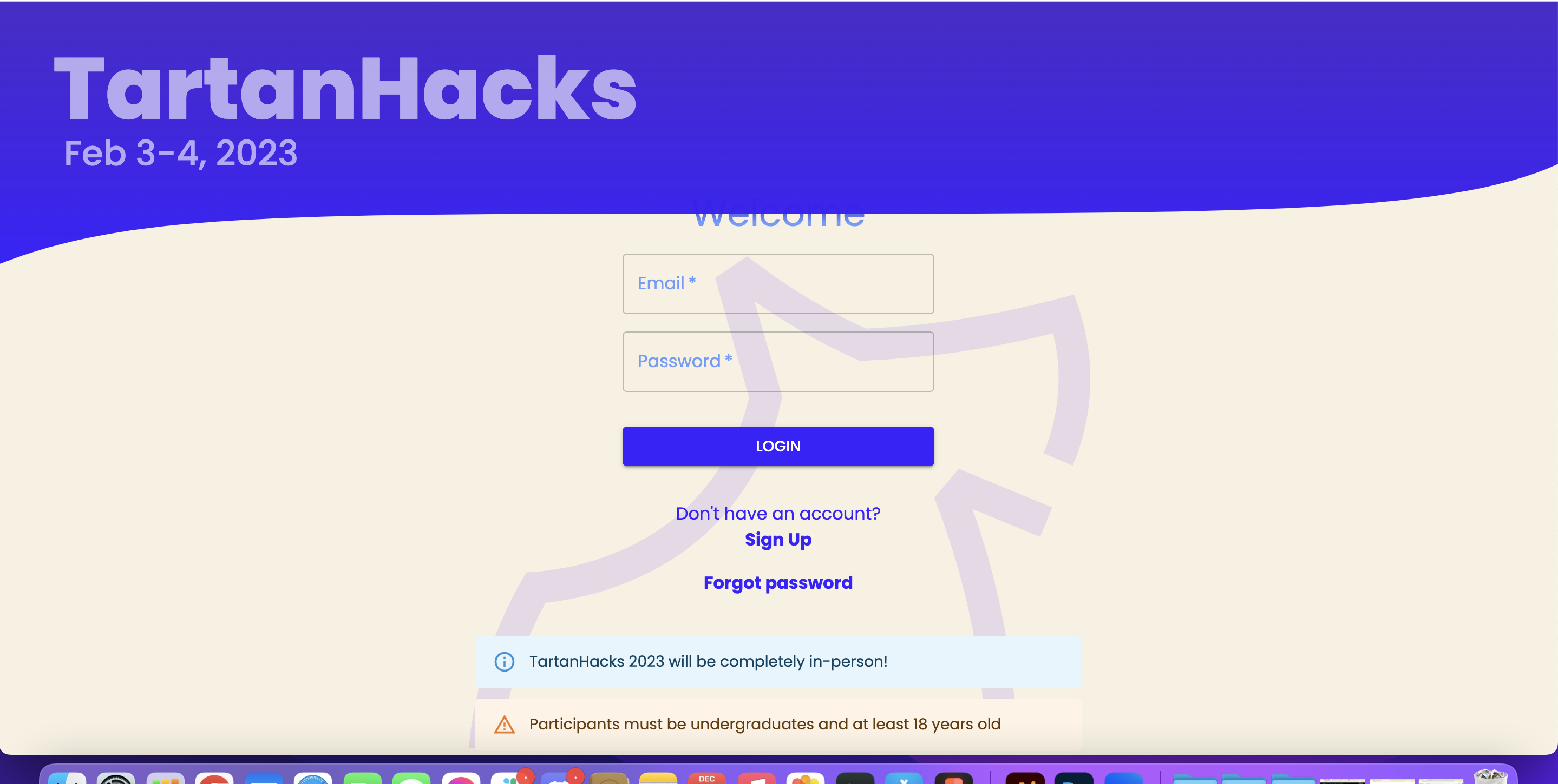 [Bug] WaveHeader covers authentication dialog · Issue #170 · ScottyLabs/tartanhacks-registration ...