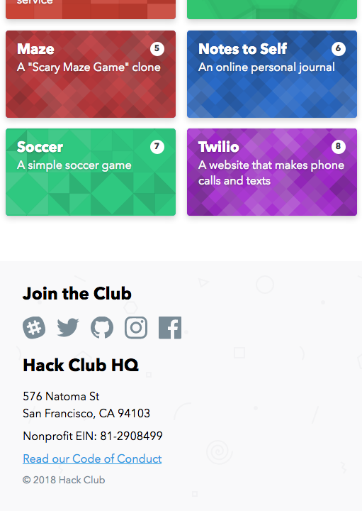 Footer responsiveness on medium breakpoint · Issue #259 · hackclub/v2 · GitHub