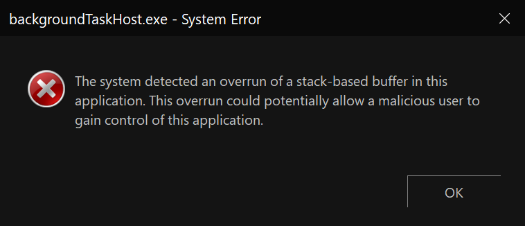 [Bug] backgroundTaskHost.exe - System Error · Issue #1567 · henrypp/simplewall · GitHub