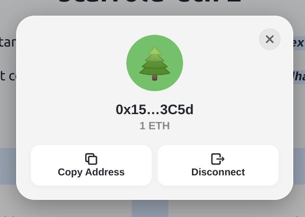 Discussion: Connect button when Burner wallet is connected. · Issue #87 · scaffold-eth/scaffold ...
