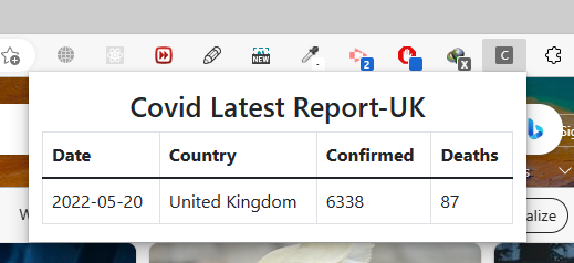 GitHub - dpauld/covid19stats-extention