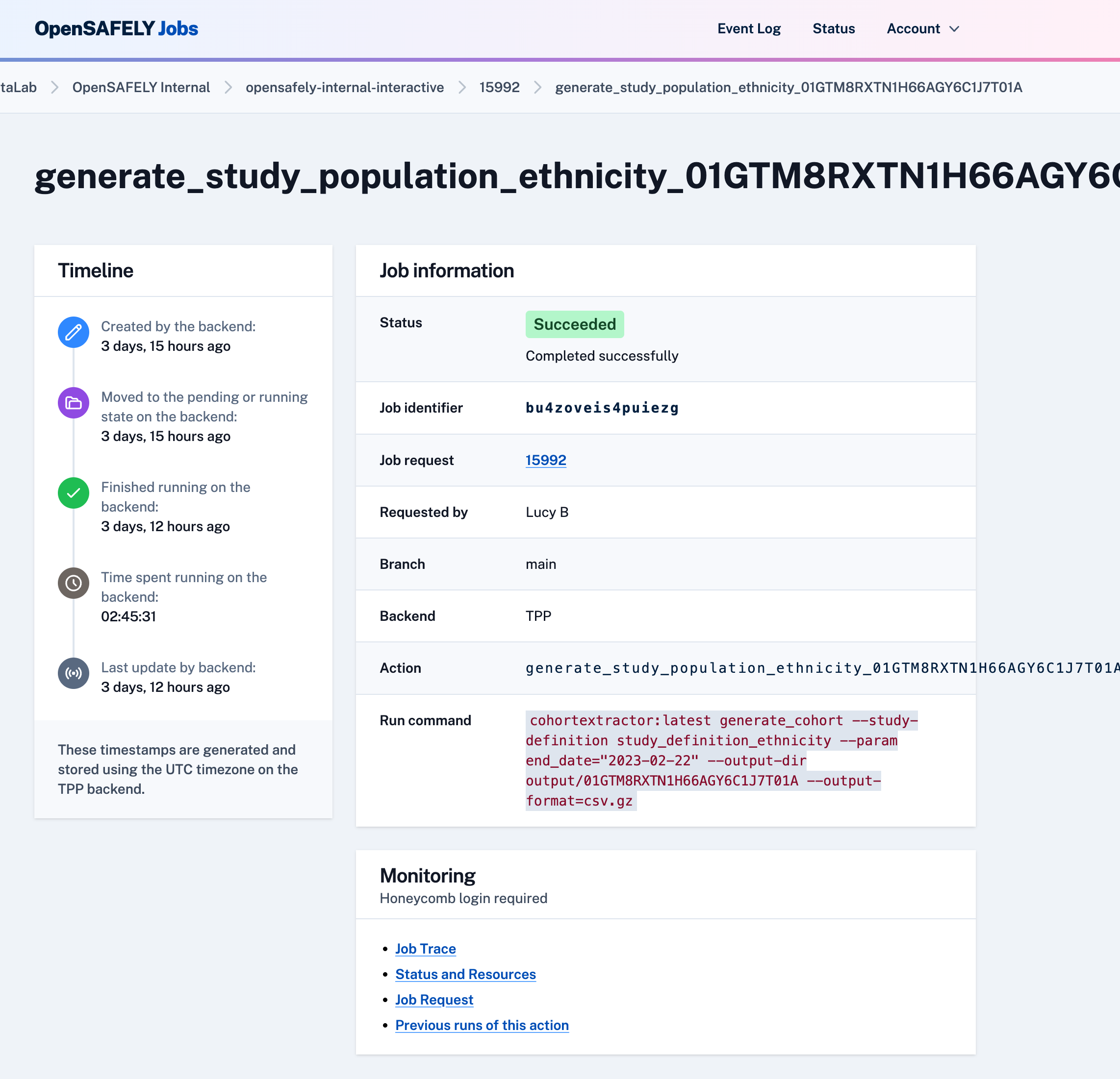 Text Overflow Issues · Issue 2770 · Opensafely Core Job Server · Github