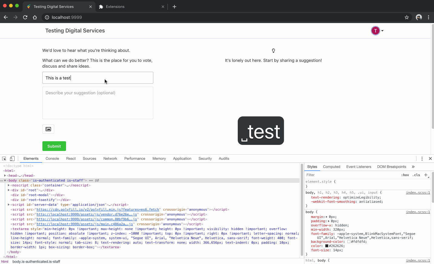 Forms should submit when enter is pressed · Issue #757 · getfider/fider · GitHub