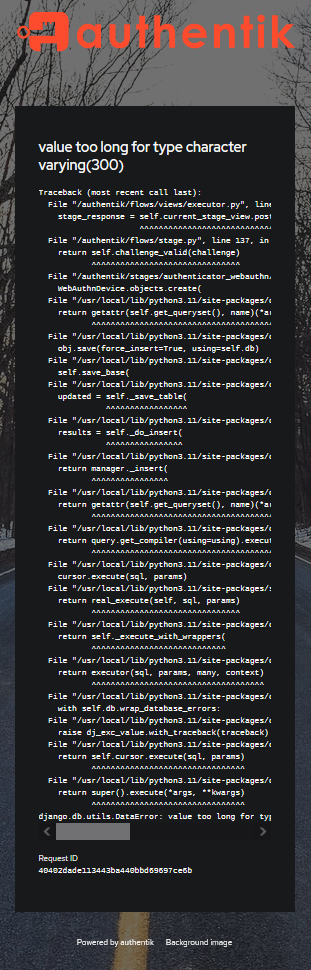 WebAuthn Token (Solo v2) registration fails with `value too long` error · Issue #4930 ...