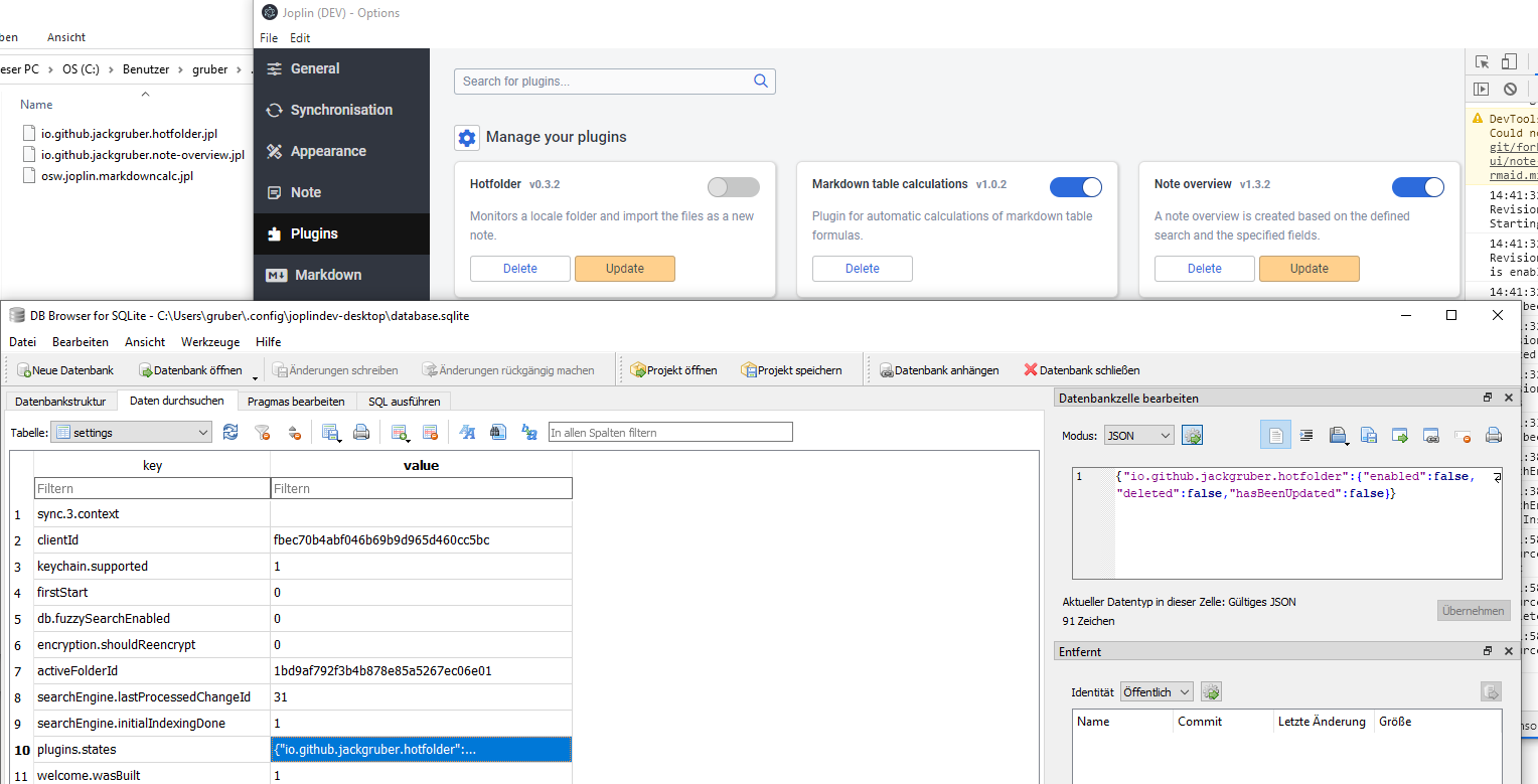 Plugin Update error in DEV version · Issue #4723 · laurent22/joplin · GitHub