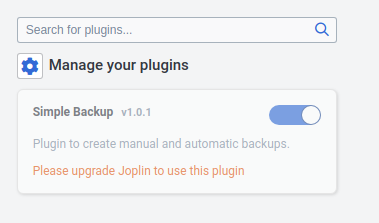 Plugins - Not allow updating to a non-compliant version · Issue #4801 · laurent22/joplin · GitHub