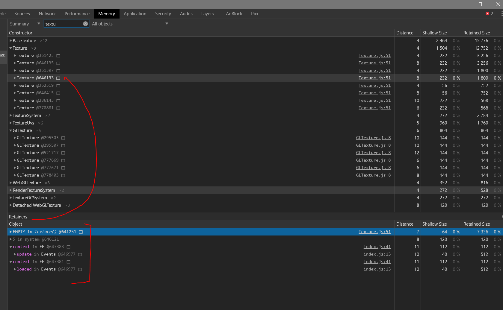 Memory leak in Pixi v5 ? · Issue #5747 · pixijs/pixijs · GitHub