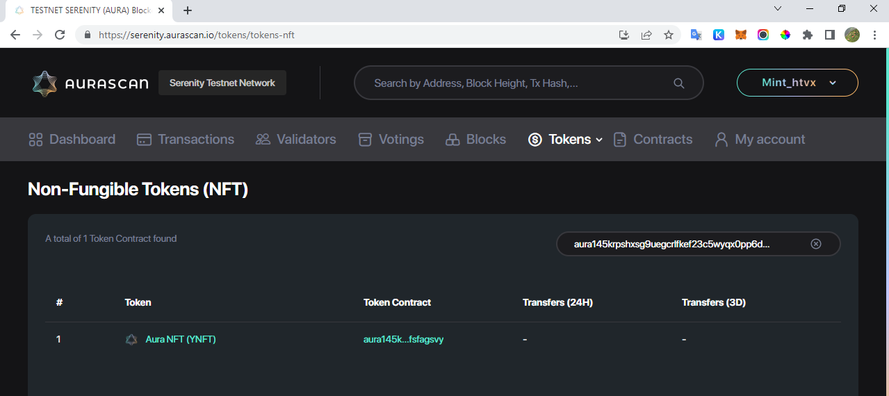 [Aurascan][Tokens][CW-20][CW-721] Display Filter Search screen after entering · Issue #784 ...