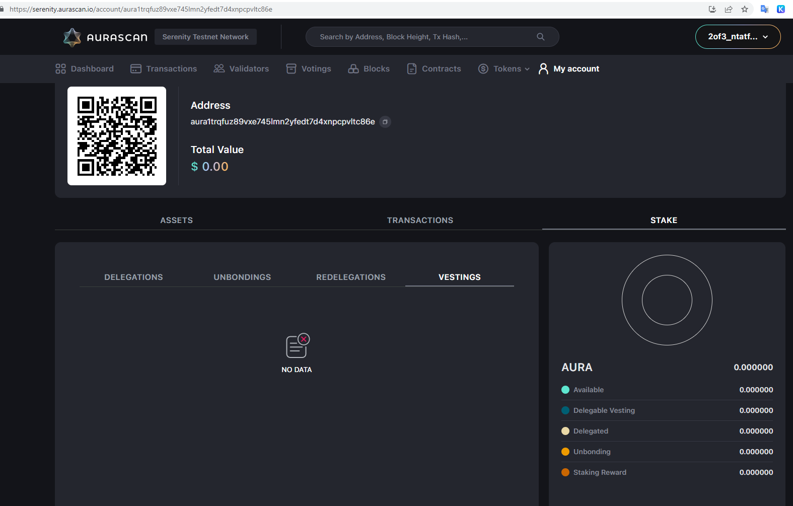 [Aurascan][AccountDetails] Not display information at STAKE tab · Issue #978 · aura-nw/aurascan ...